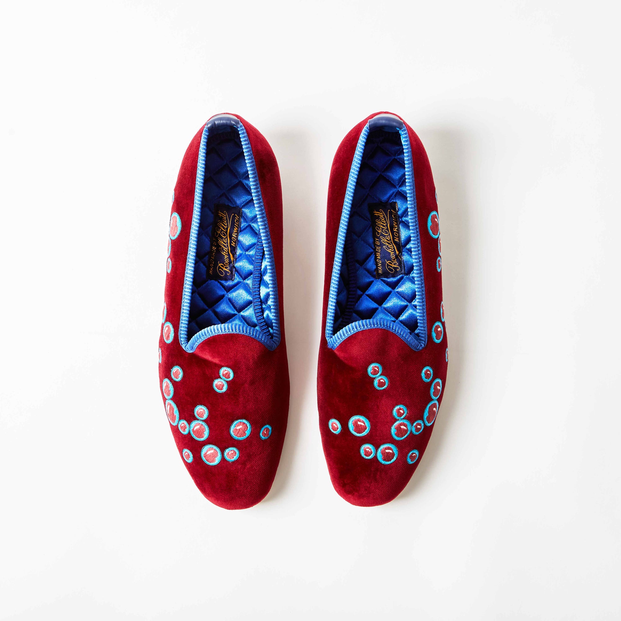 Men's Bespoke Embroidered Slippers | Bowhill and Elliott