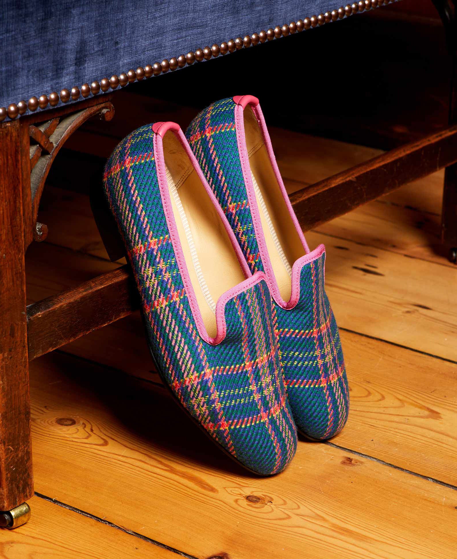 Limited Edition - Chuck Check Albert Slippers | Bowhill and Elliott